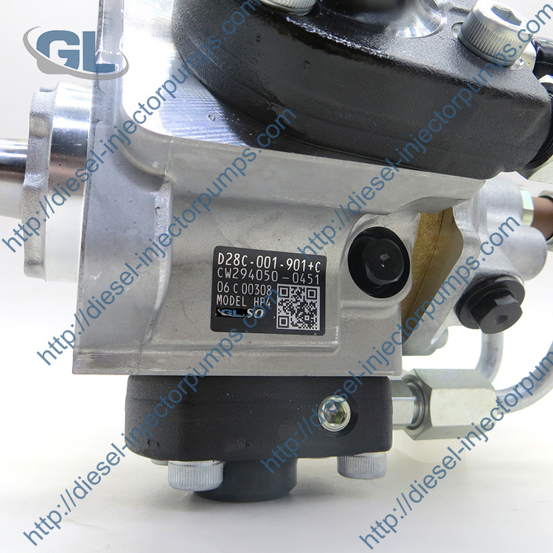 Denso HP4 Common Rail Injection Fuel Pump 294050-0451 D28C-001-901 + C ...