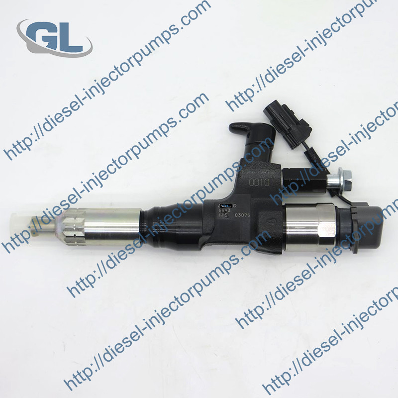 Genuine Diesel Common Rail Injector 095000-6593 9709500-659 23670-E0010 ...